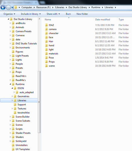 Help with correct folder structure for Daz and poser pro 2014 access ...